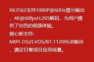 瑞芯微RK3562，RK3562，RK3562核心板，RK3562开发板，RK3562主板，rockchip rk3562 - 广州眺望电子科技有限公司